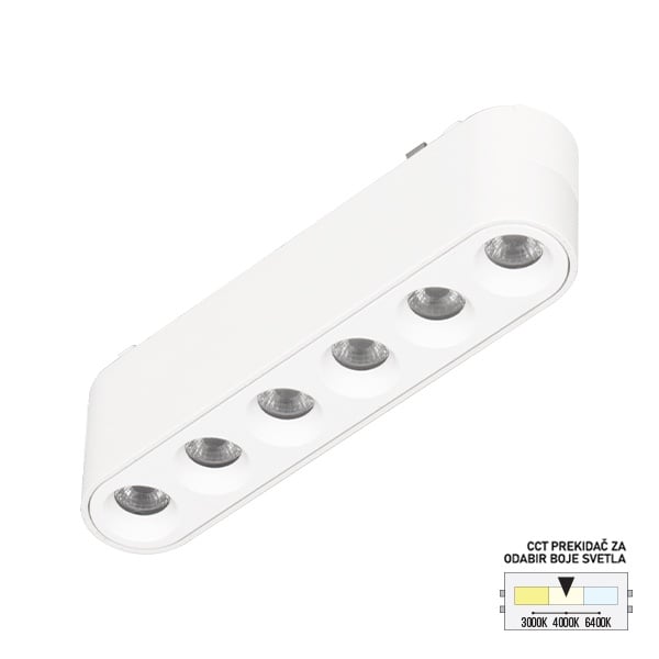 LED magnetna svetiljka CCT ULTRA SLIM FMS2001-6 WH