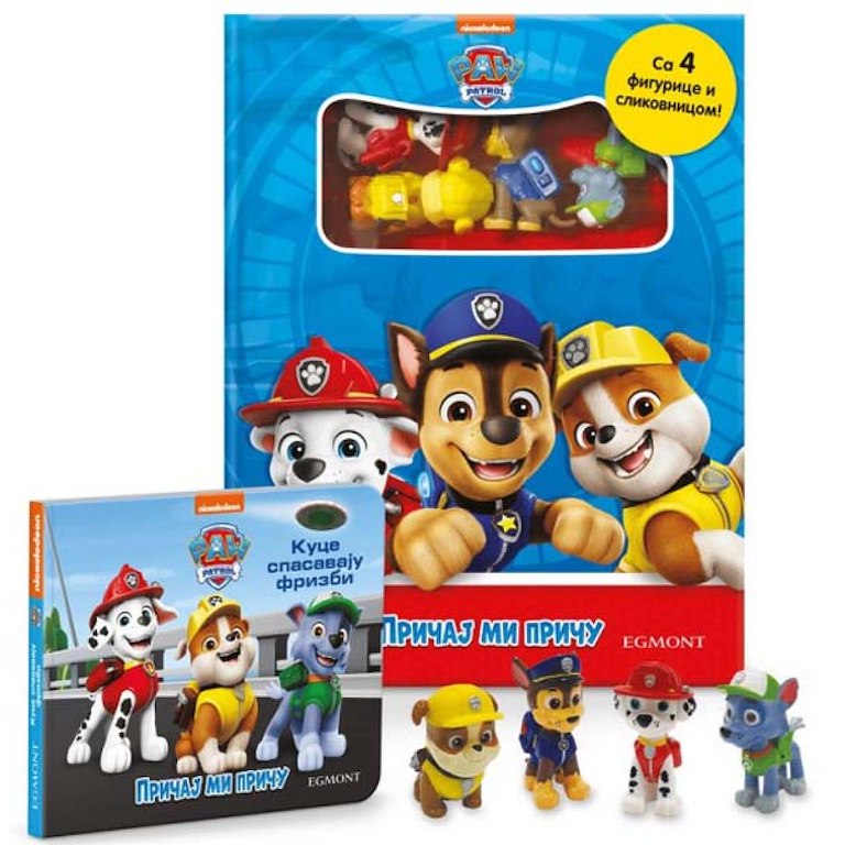 PAW PATROL PRICAJ MI PRICU (SA 4 FIGURICE I SLIKOVNICOM)