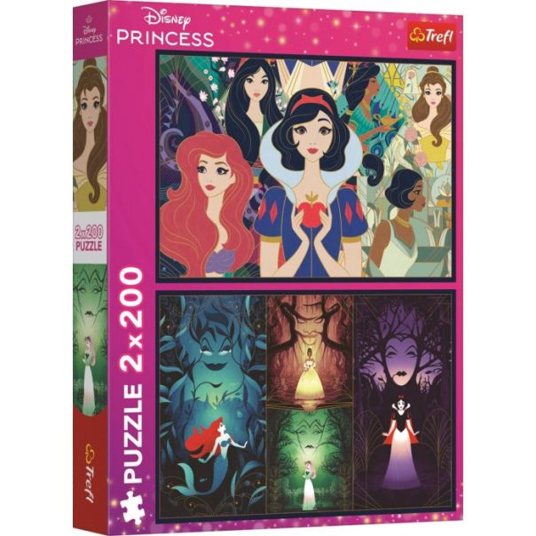 TREFL Puzzle Šarmantne princeze Disney - 2x200 delova