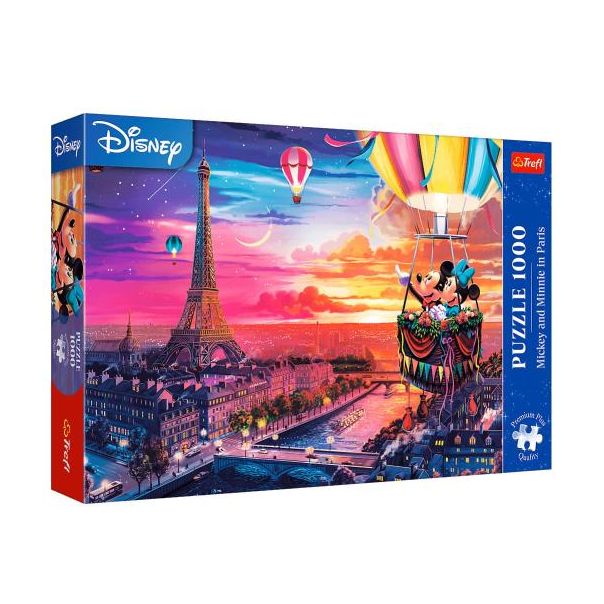 TREFL Puzzle Mickey i Minnie u Parizu - 1.000 delova