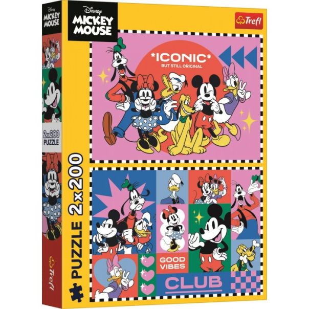 TREFL Puzzle Disney Vreme sa prijateljima - 2x200 delova