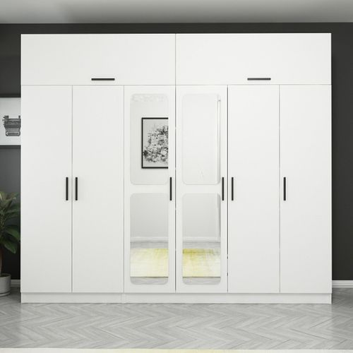 Kale - 3097 White Wardrobe