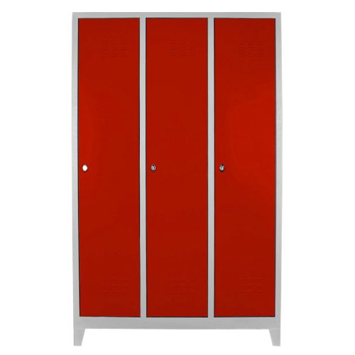 Js1012Kı Grey Red Locker Storage Cabinet