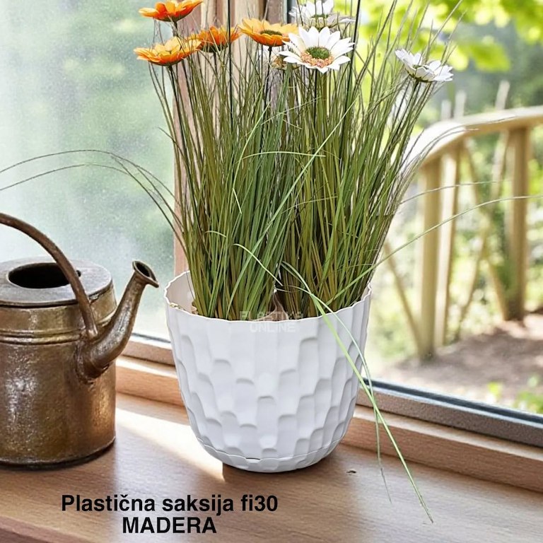 Plastična saksija fi30 MADERA