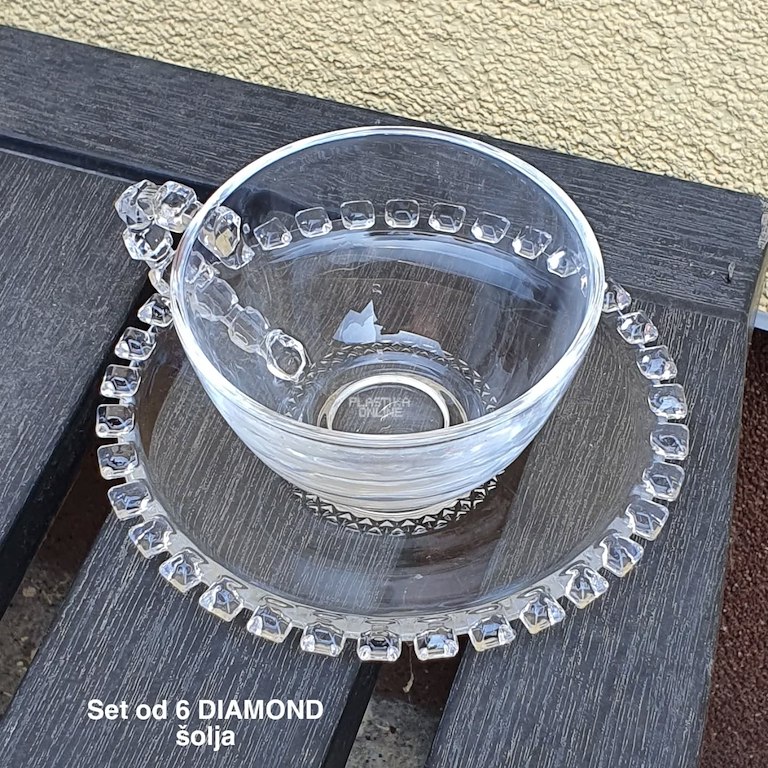 Set od 6 Diamond šolja 200 ml