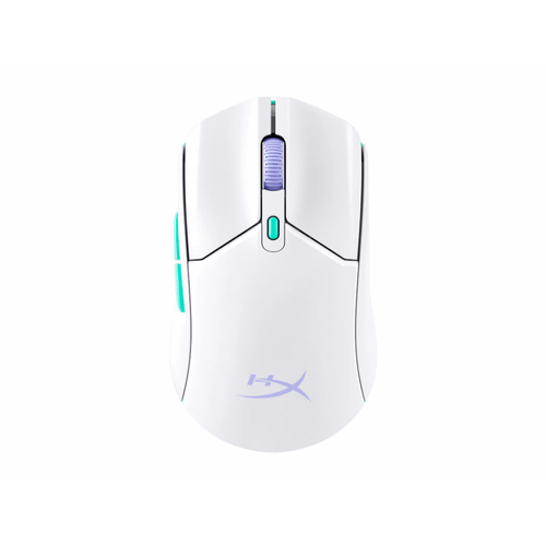 HyperX Pulsefire Haste 2 Core Wls - Gaming Miš (Bela/Zelena/Purpurna)