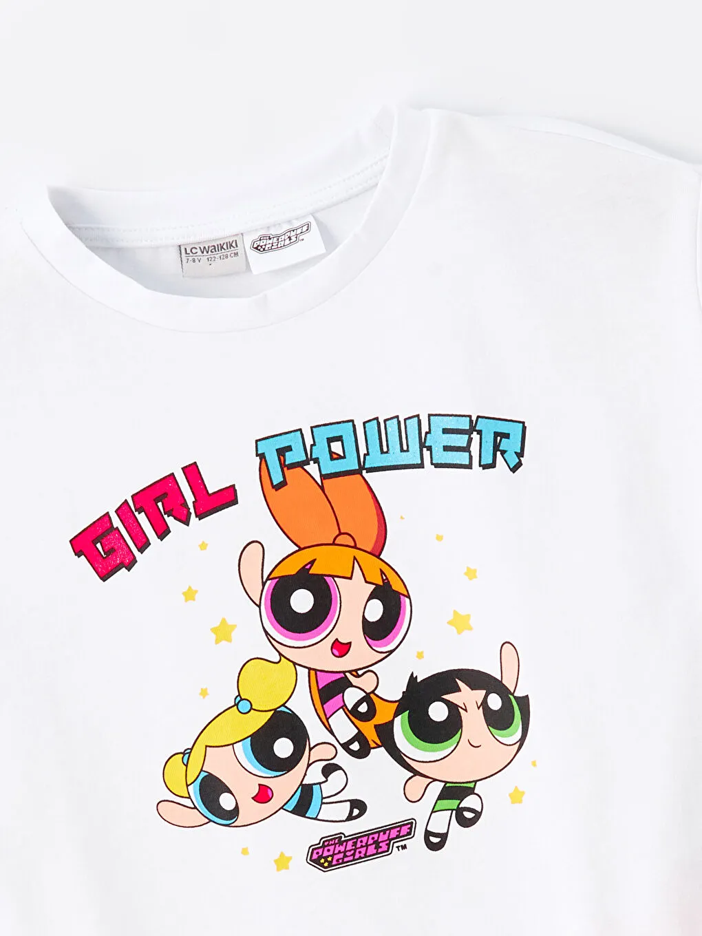 LCW Kids Majica Sa Okruglim Izrezom Powerpuff Girls Štampana Za Devojčice
