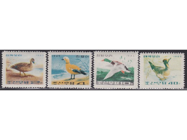 Severna Koreja 1965 Fauna-divlje patke MNH
