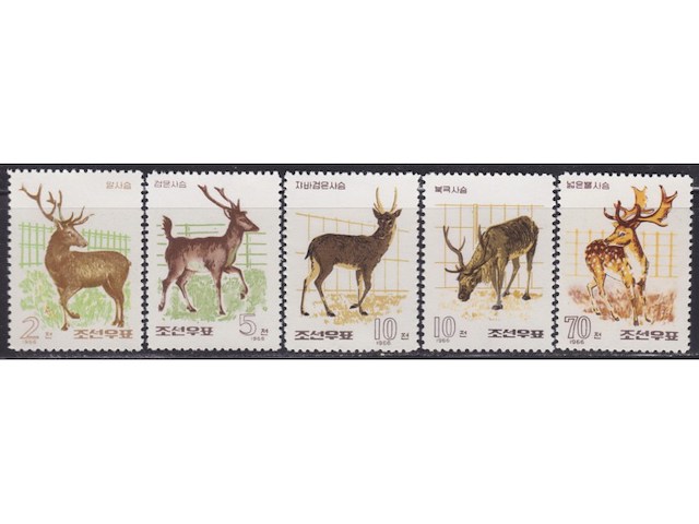 Severna Koreja 1966 Fauna MNH