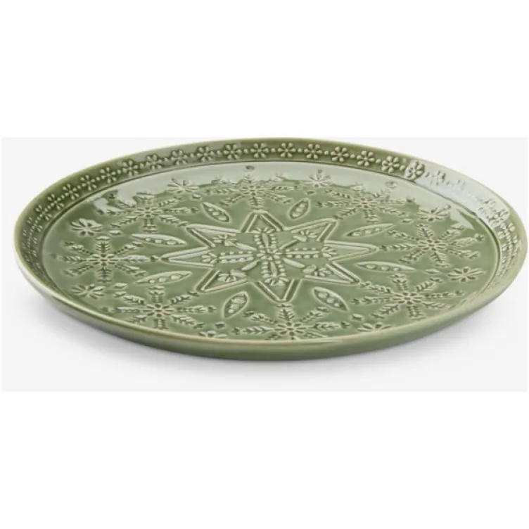 Božićni tanjir od porcelana