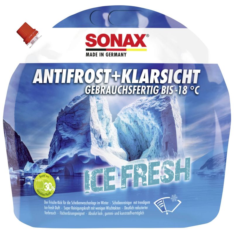 Tečnost za vetrobran zimska -18°C SONAX Ice Fresh 3 L