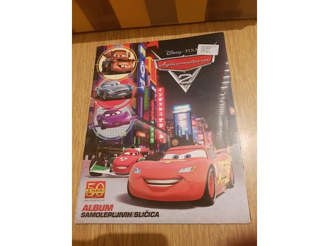 Prazan album - Cars 2 Automobili 2 (Panini),sa posterom