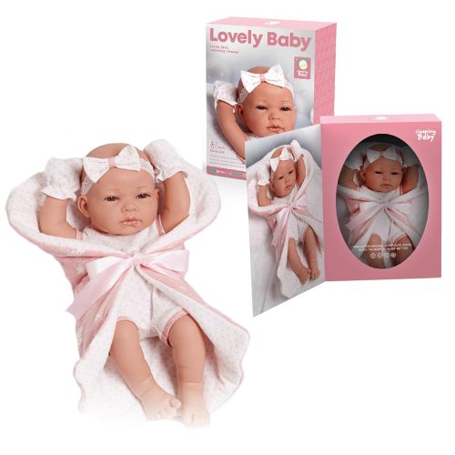Lutka Lovely Baby 38cm roze