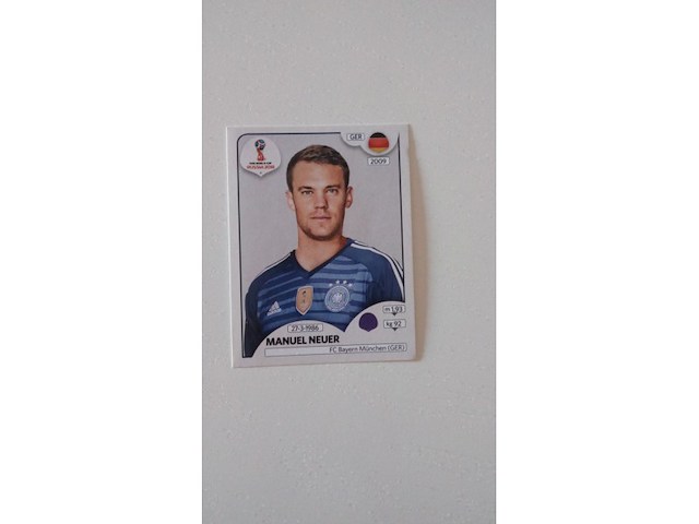 Panini FIFA 2018 Russia sličica broj 422