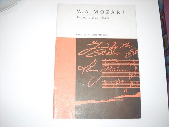 W.A. MOZART - Tri sonate za klavir