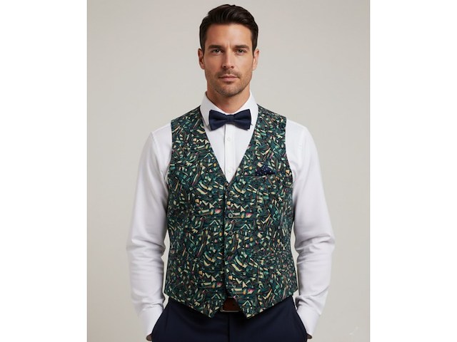 Muški Prsluk M&;C Br. 46 - Vintage Stil Retro