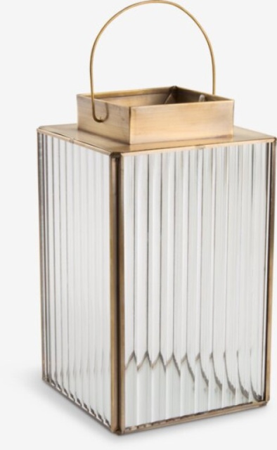 Lantern W13,5xL13,5xH23cm copp