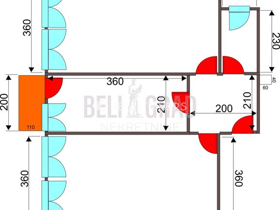 Dvosoban stan za renoviranje