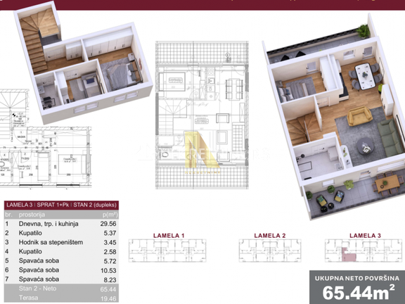 Četvorosoban dupleks u kompleksu u izgradnji - Veternik