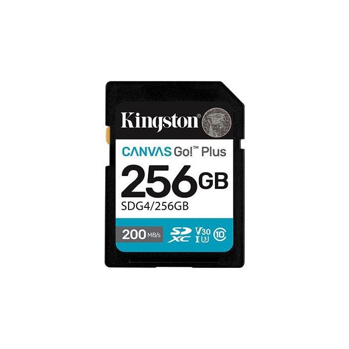 MEM SD 256GB Canvas Go! Plus Kingston SDG4/256GB