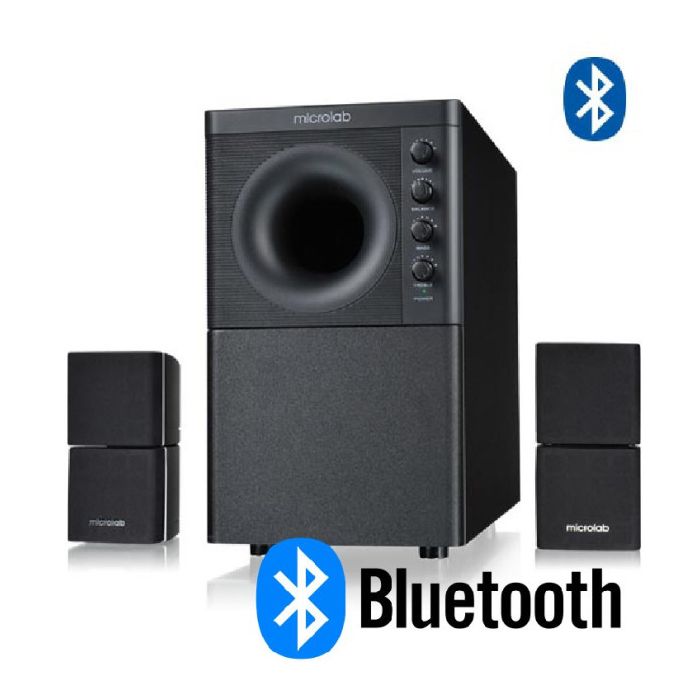 Microlab X3BT Aktivni drveni zvucnici 2.1 sistem 98W RMS, 3,5mm, Bluetooth