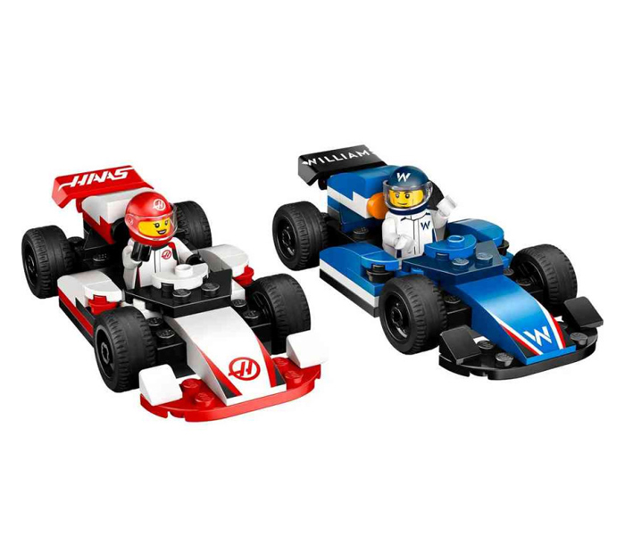 IGRACKA LEGO CITY F1 WILLIAMS RACING AND HAAS