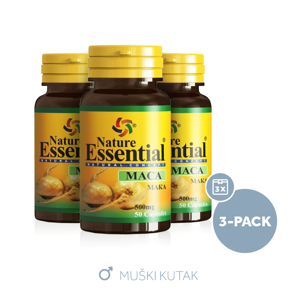Nature Essential Maca 50 kapsula, 3-Pack