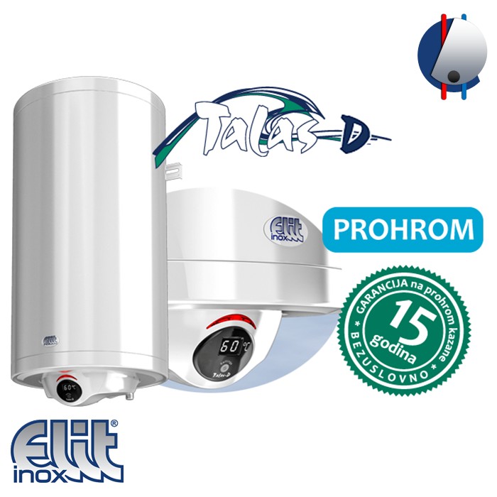 Bojler 60L Talas D-S60V sa digitalnim termostatom inox ELIT INOX