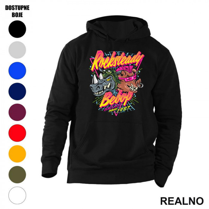 ROCKSTEADY BEBOP BAD ASS SINCE 1987 - COLORS - NINDŽA KORNJAČE - DUKS SA DŽEPOVIMA