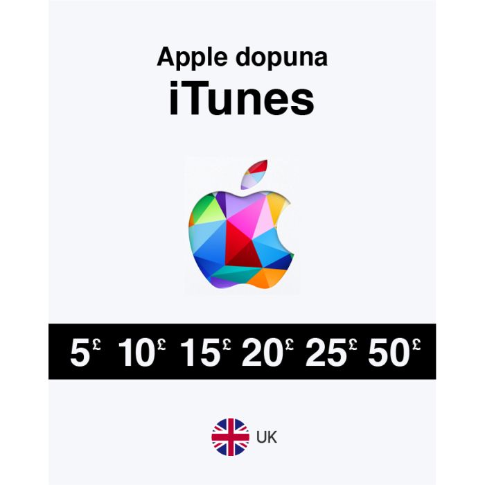 Apple iTunes Wallet Gift Card (GBP) - Digitalna dopuna (vaučer)