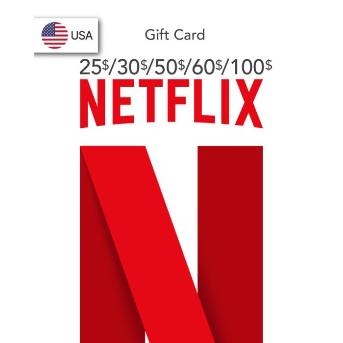 Netflix Gift Card (USA) / Digitalna dopuna (vaučer)