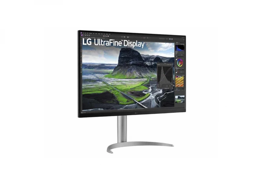Monitor LG 32UQ850V-W 32"/IPS/3840x2160/60Hz/5ms GtG/HDMIx2,DP,USB/pivot,visina/zvučnici/srebrna