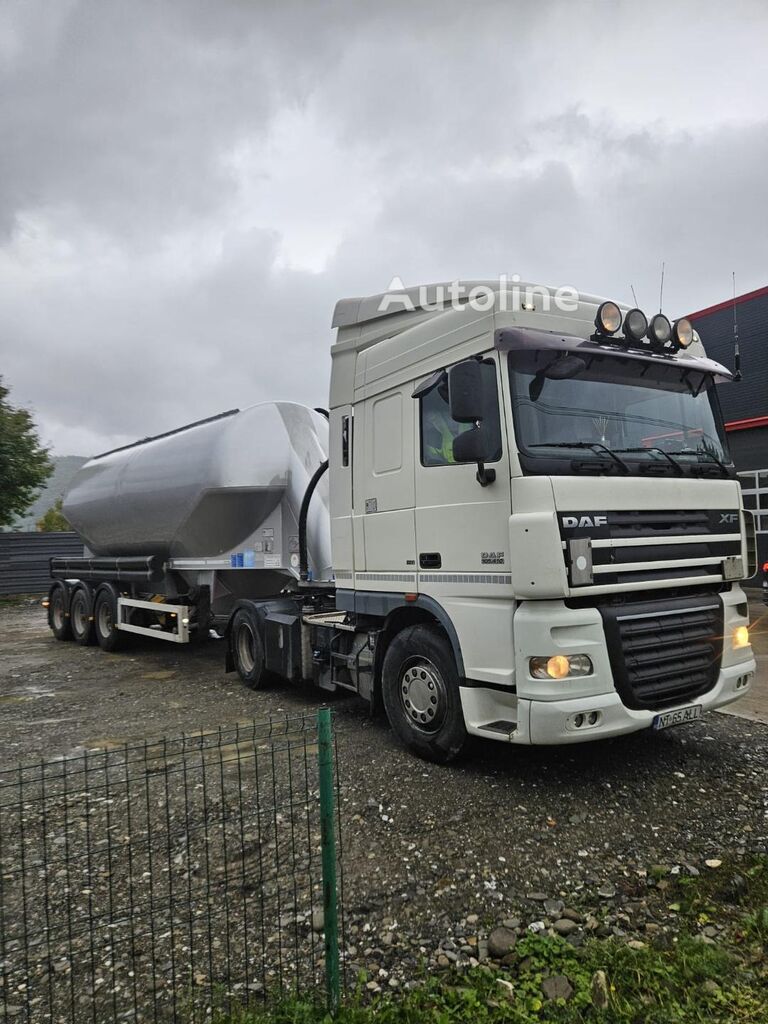 DAF XF 105 460 tegljač + cisterna za prevoz cementa
