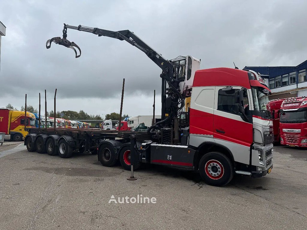 Volvo FH 16.750 EURO 6 6X4 PALFINGER EPSILON + KELBERG TRAILER tegljač + poluprikolica za prevoz drva