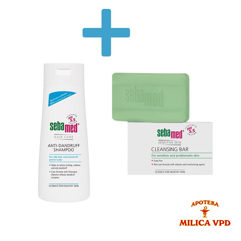 Sebamed šampon protiv peruti 200ml + + Sebamed Cleananing sapun 100g GRATIS