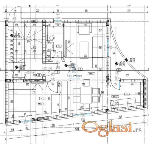 Novogradnja, Kaluđerica, 44m2, cena + pdv