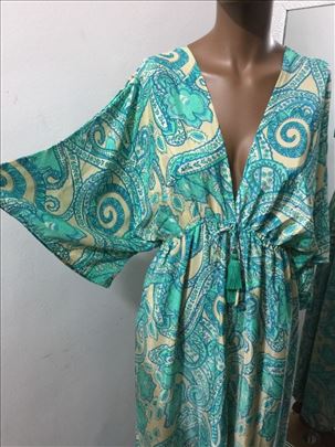 Haljina kaftan svila novo