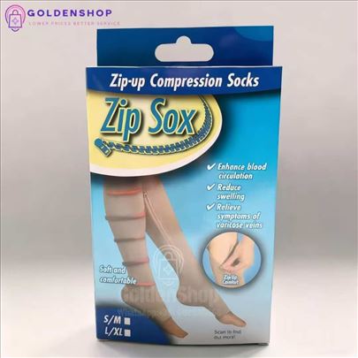 Kompresione čarape sa rajsfešlusom Zip Sox