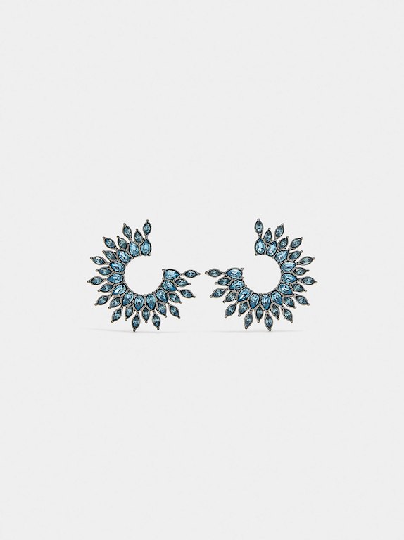 MAXI HOOP EARRINGS WITH CRYSTALS