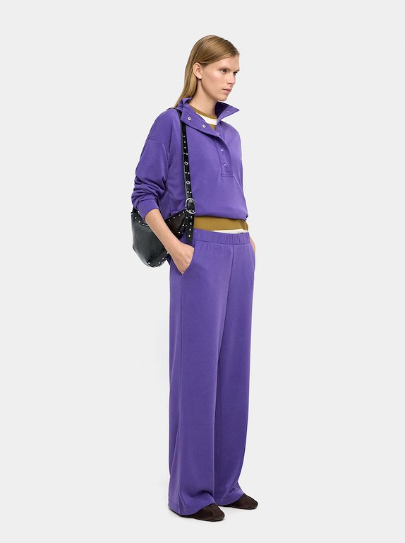 TROUSERS WITH ELASTIC WAIST SOFT TOUCH