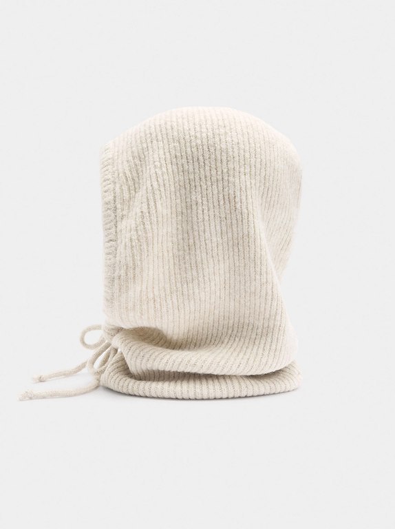 KNIT BALACLAVA WITH STRAPS