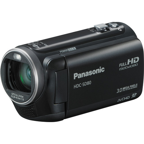 Panasonic HDC-SD80 High Definition Camcorder (Black)