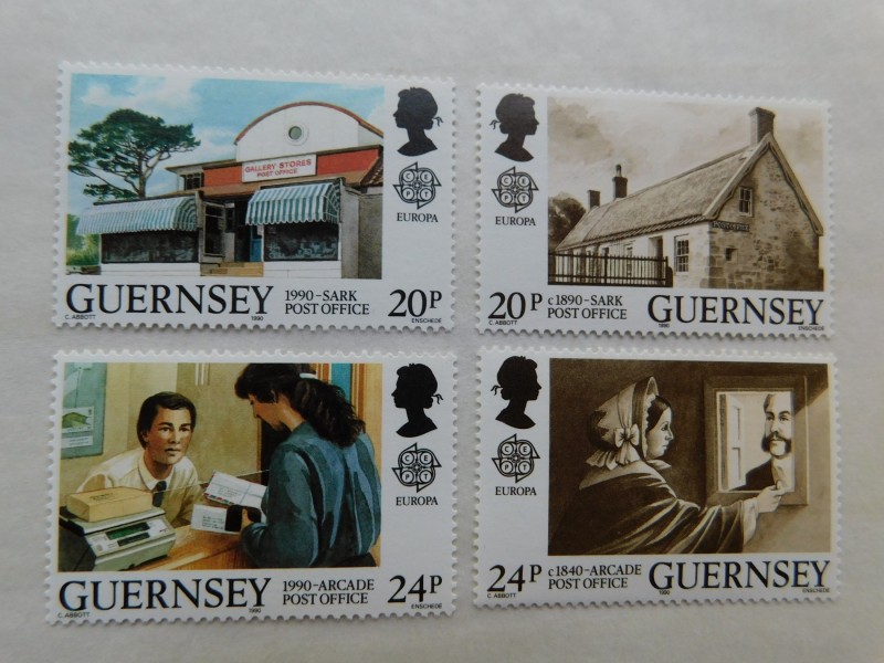 GUERNSEY EUROPA 1990 KOMPLET ČISTA SERIJA