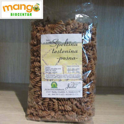 Spelta testenina spirale 500g – Spelta Jevtić – posno