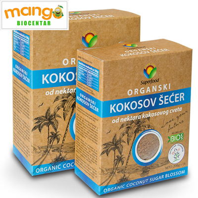 Kokosov šećer 400g – organski proizvod