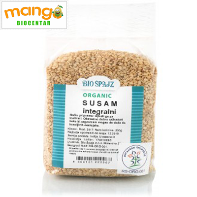 Integralni susam 200g – organski proizvod