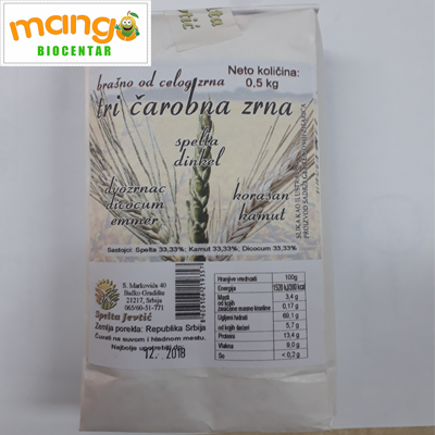 Brašno tri čarobna zrna 500g Jevtić