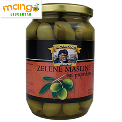 Maslina zelena sa paprikom 720g