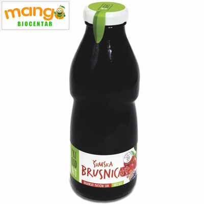 Matični sok šumske brusnice 500ml – organski proizvod