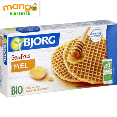 Bjorg vafel punjen medom 175g – organski proizvod